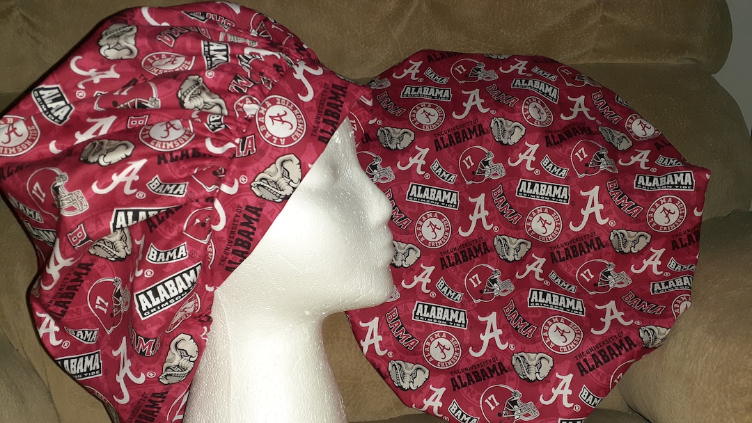 BAMA Alabama Roll With the Tide Medical Bouffant Scrub Hat - Etsy