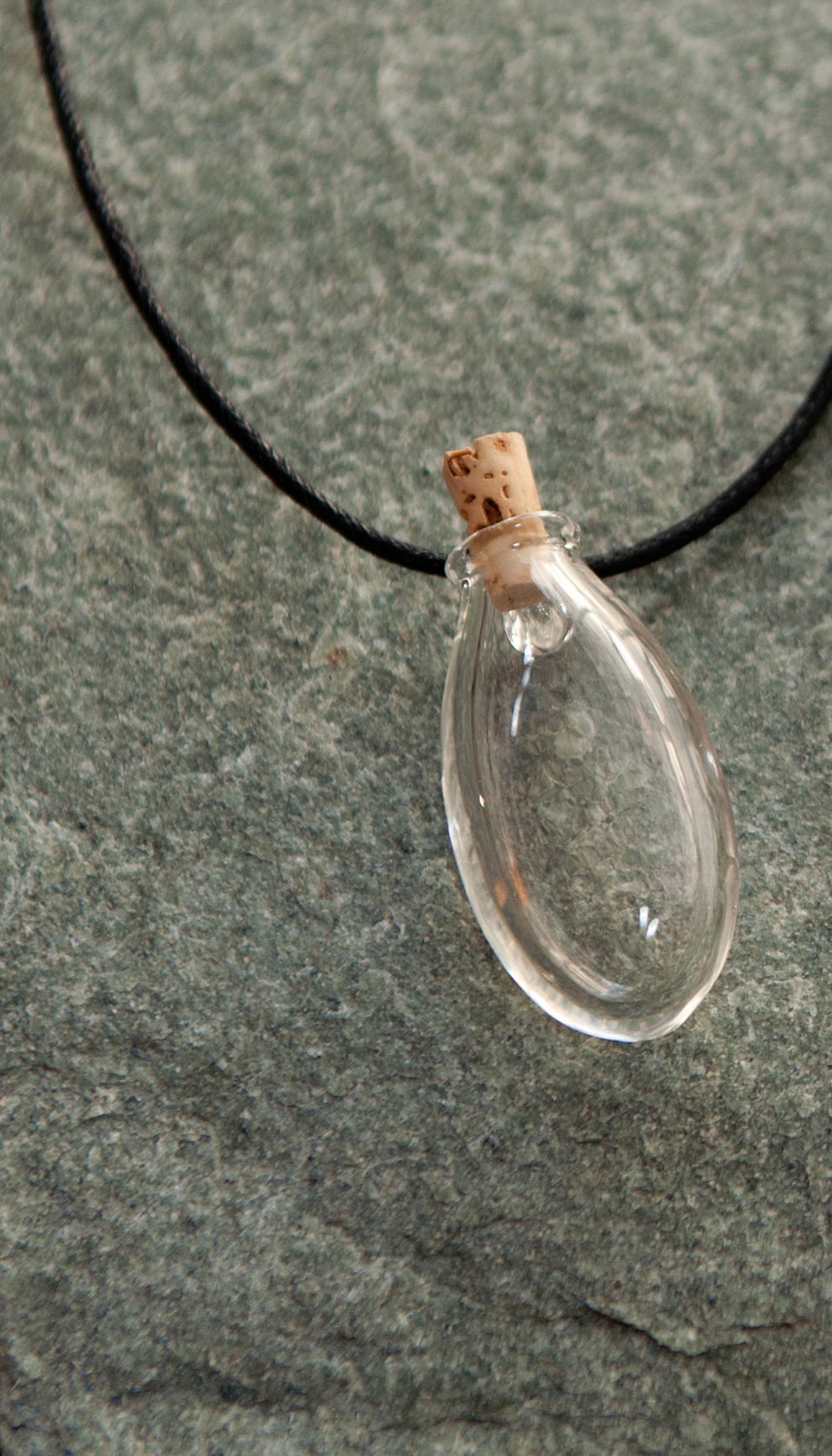 One Hand Blown Glass Bottle Pendant Hand Sculpted by Jenn Goodale - Etsy