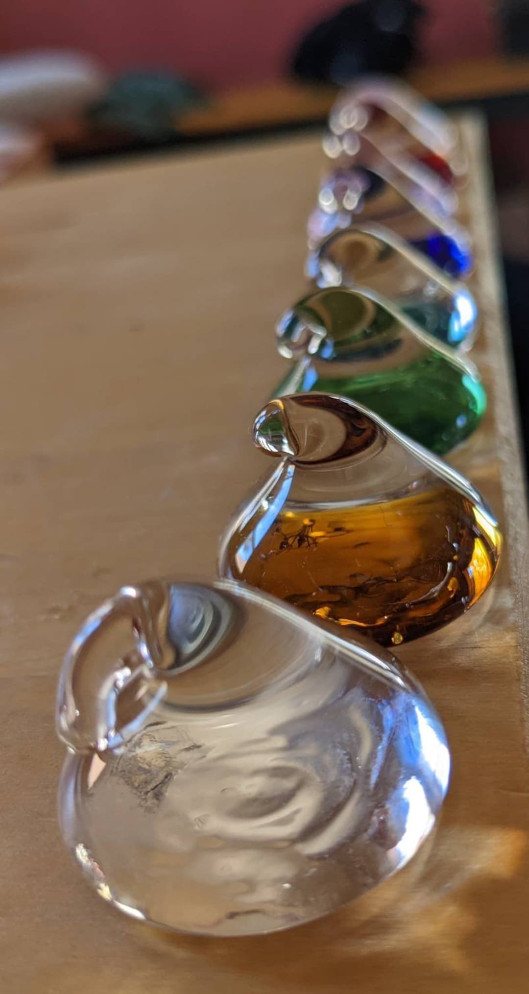 Flameworked Clear Glass Kiss Hand Sculpted by Jenn Goodale - Etsy