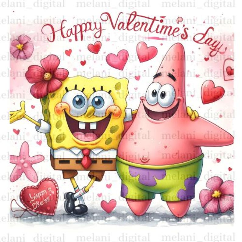 Valentine's Day Cartoon PNG - Etsy