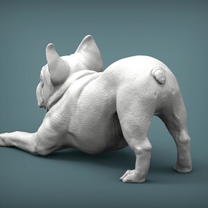 Frenchie Playing Figurine Statue - 3D Printed - Perfect Home Décor and ...