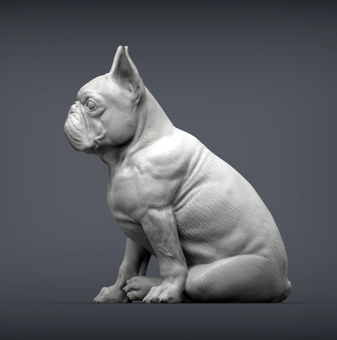 3D Printed French Bulldog Statue: Figurine, Frenchie Memorial - Etsy