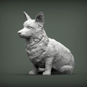 Cardigan Corgi Figurine Statue - 3D Printed - Perfect Home Décor and ...