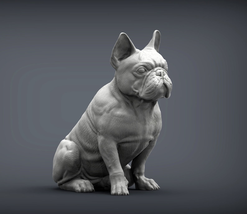 3D Printed French Bulldog Statue: Figurine, Frenchie Memorial - Etsy