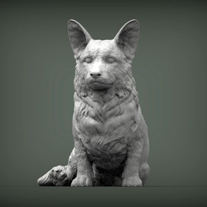 Cardigan Corgi Figurine Statue - 3D Printed - Perfect Home Décor and ...
