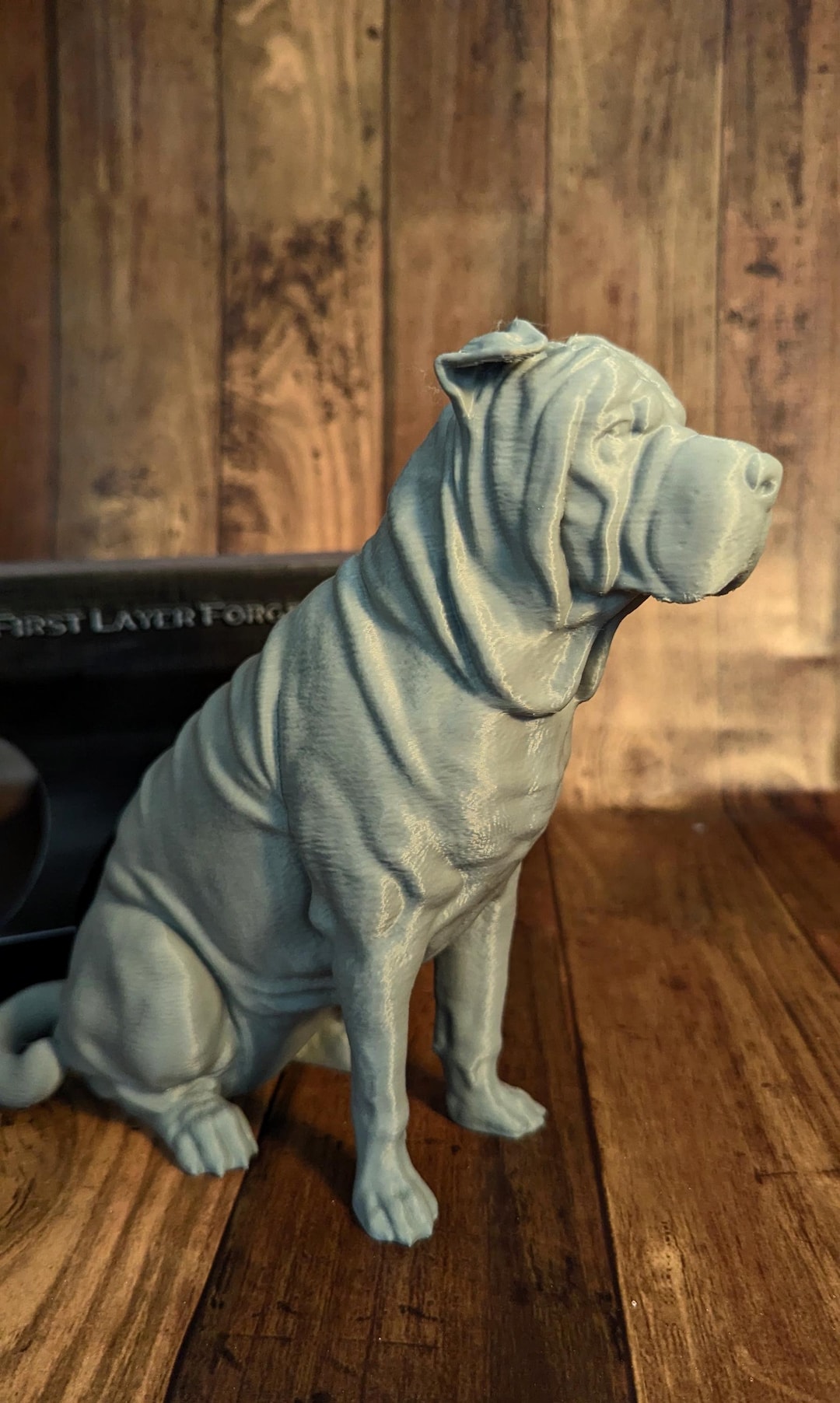 Shar Pei Figurine Statue - 3D Printed - Perfect Home Décor and Gift for ...