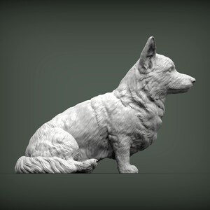 Cardigan Corgi Figurine Statue - 3D Printed - Perfect Home Décor and ...