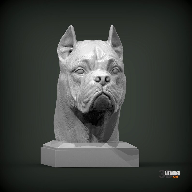 3D Printed Cane Corso Figurine: Dog Memorial Statue, Home Decor - Etsy