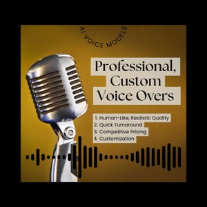 Fast, Premium English Voice Overs - Custom Made - Etsy