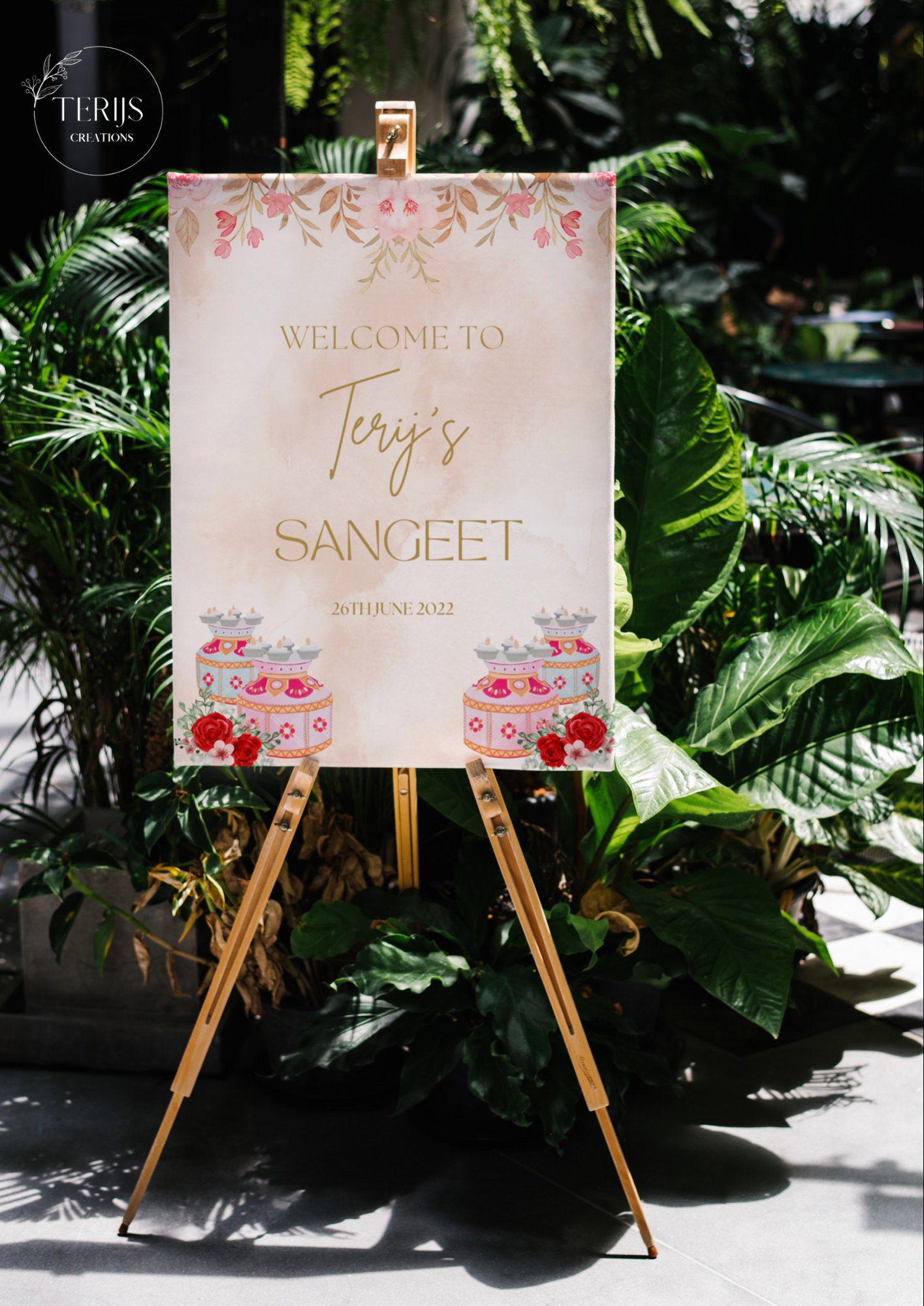 A2 Custom Sangeet Wedding Welcome Sign | Sikh Wedding - Etsy