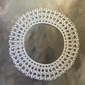 RBG Crocheted Lace Collar in White - Etsy