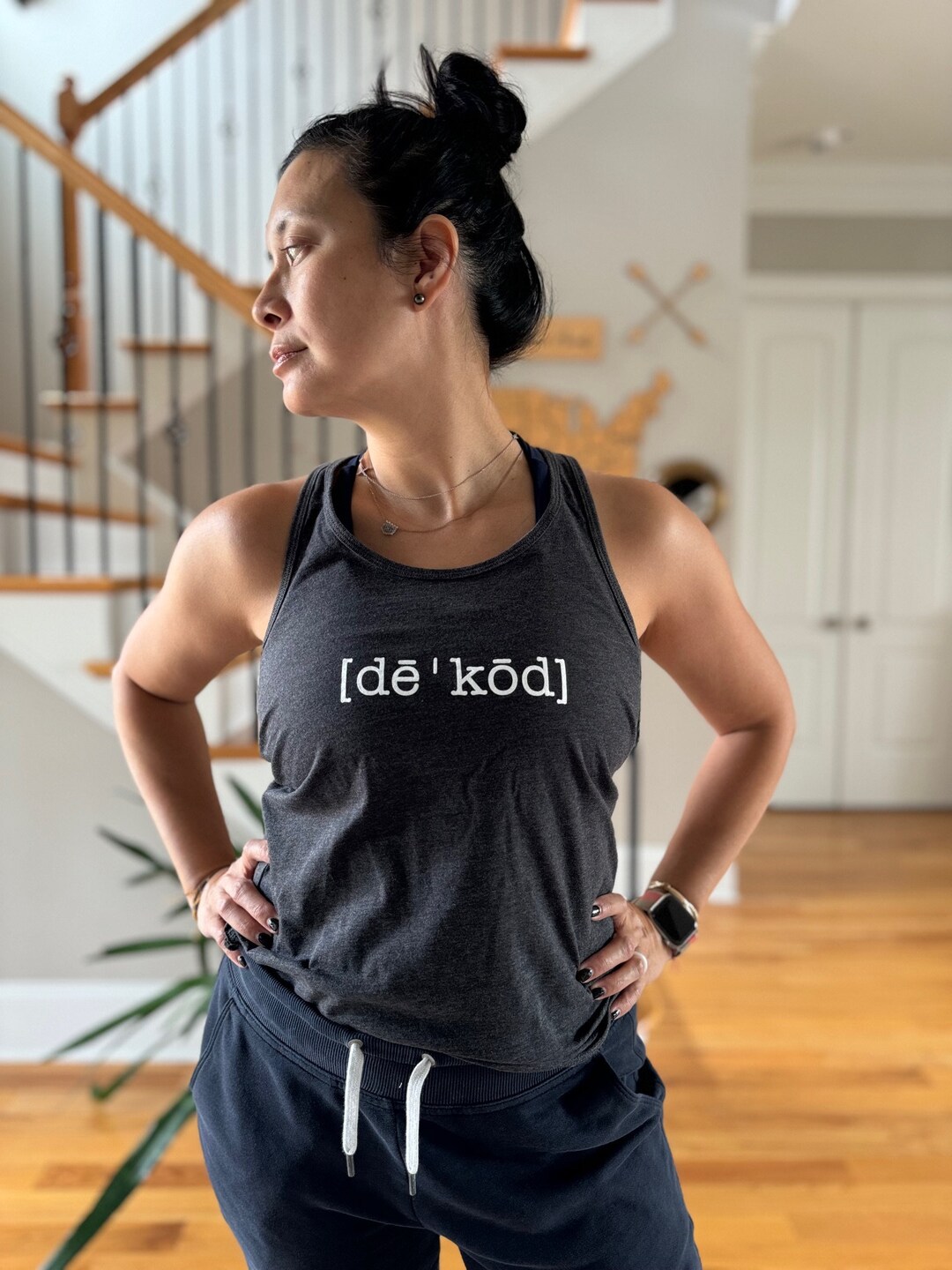 Women's Tank Top With Morse Code (MOXIE) - Etsy