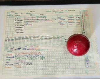 Cricket Umpire Score Cards 50 Overs Score Sheets Referee Cards - Etsy UK