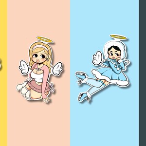 Angel Chibi Sticker Pack additional Free Sticker - Etsy