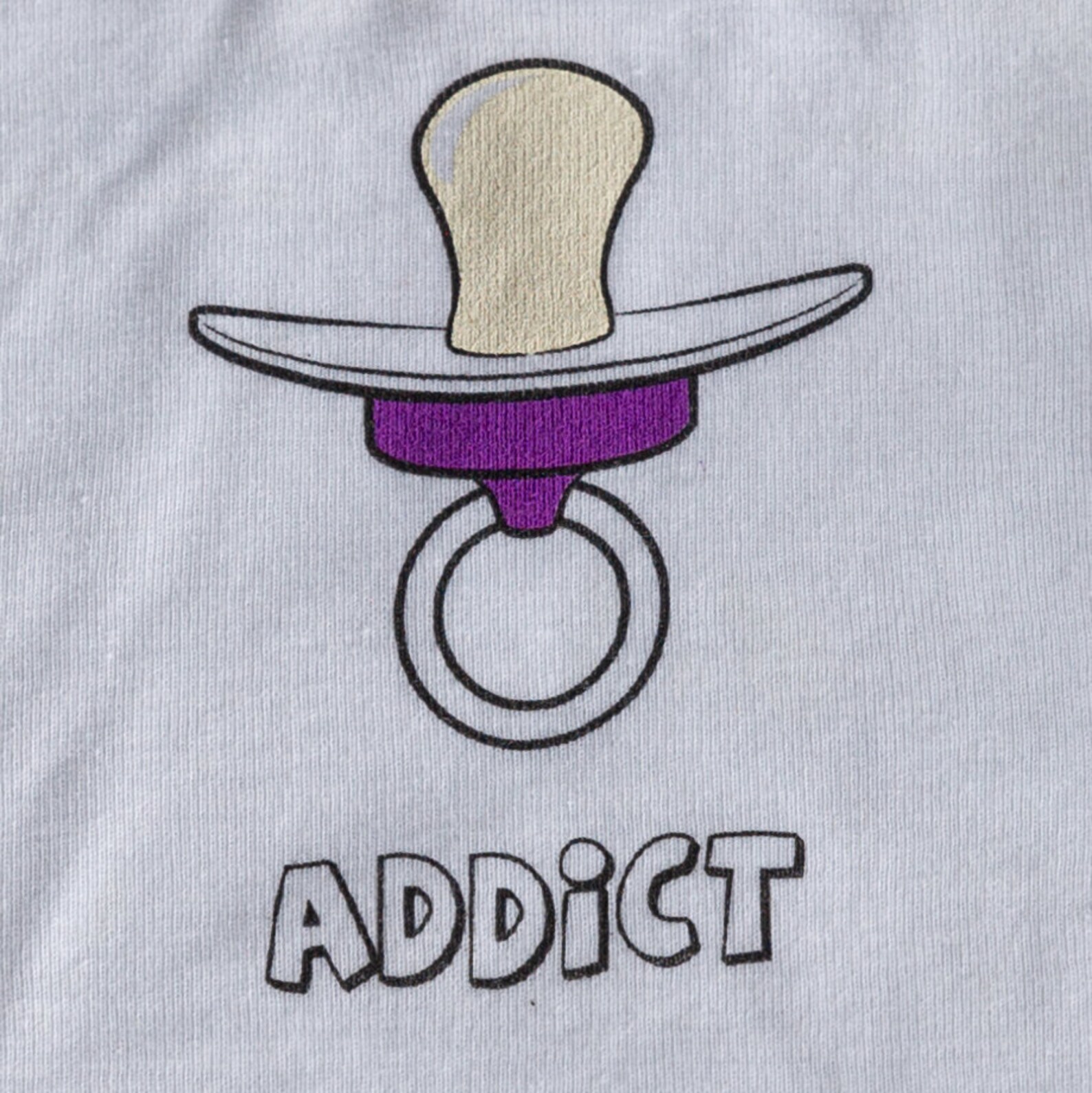 PACIFIER ADDICT Funny Baby Onesie Graphic Print Prpl Nrpl Limited ...