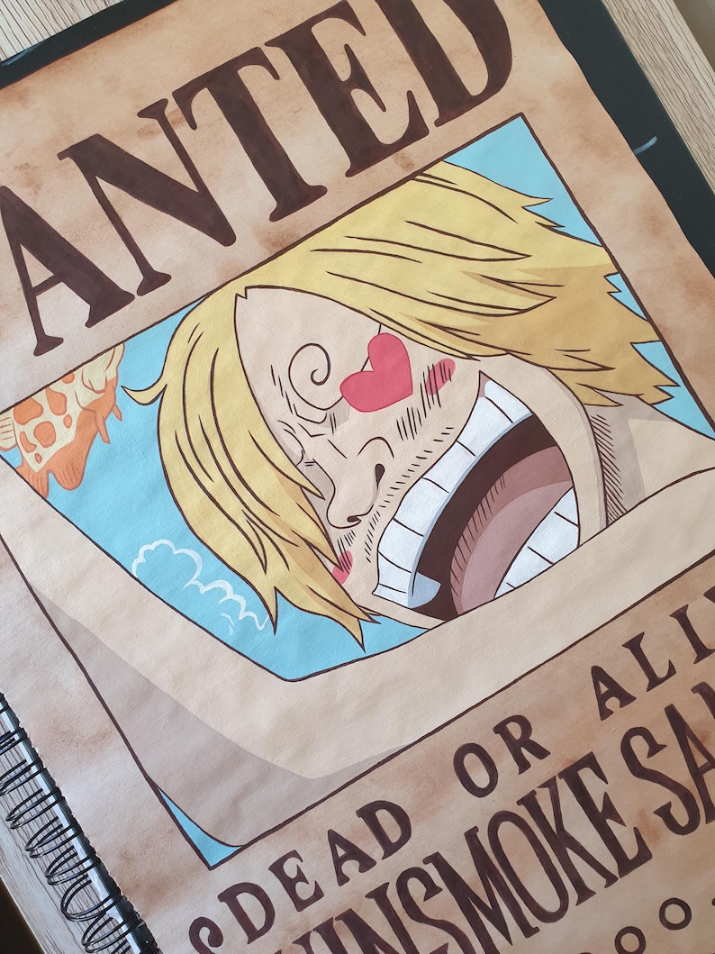 Custom Anime Wanted Posters One Piece Inspired - Etsy