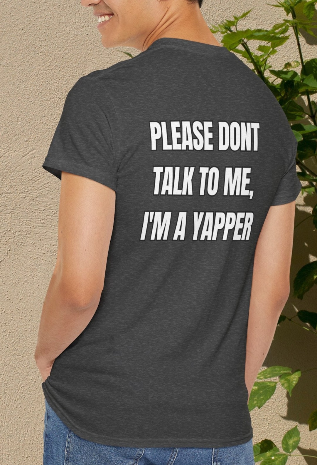DONT TALK TO Me I'm A Yapper,smiley Face Tee Shirt,trendy Meme Tshirt ...
