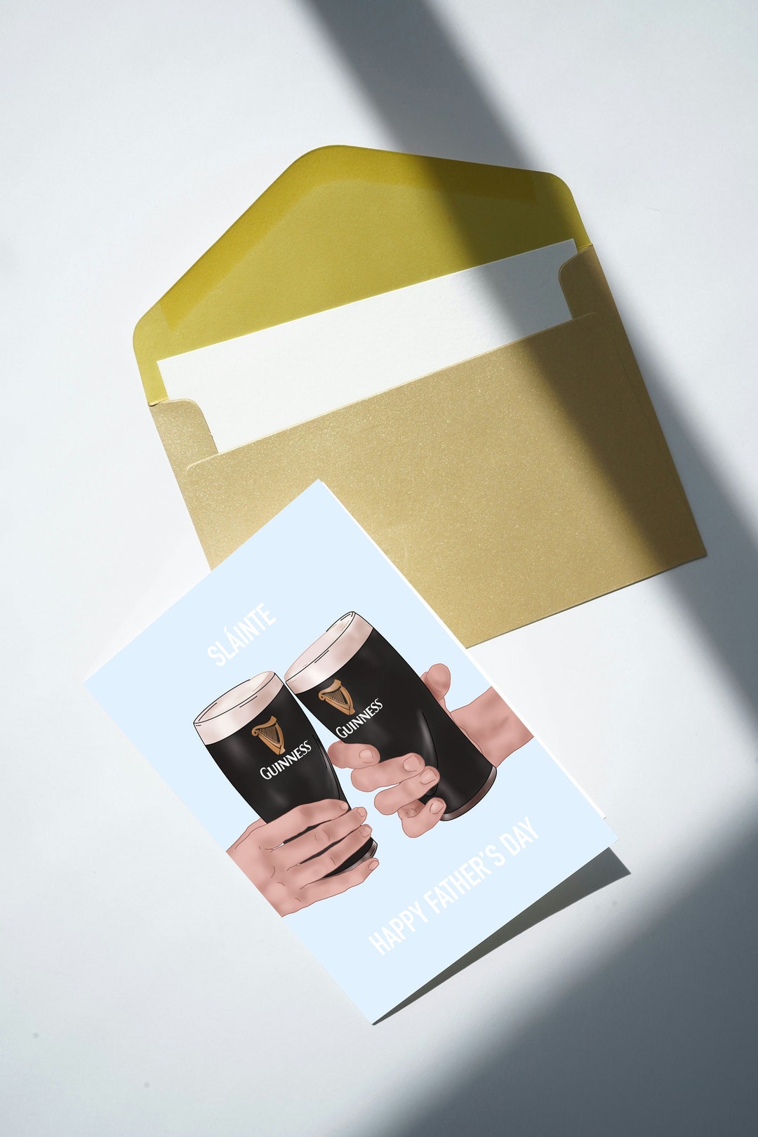 Irish Father's Day Card Slainte Guinness Greeting Card Funny Father's ...