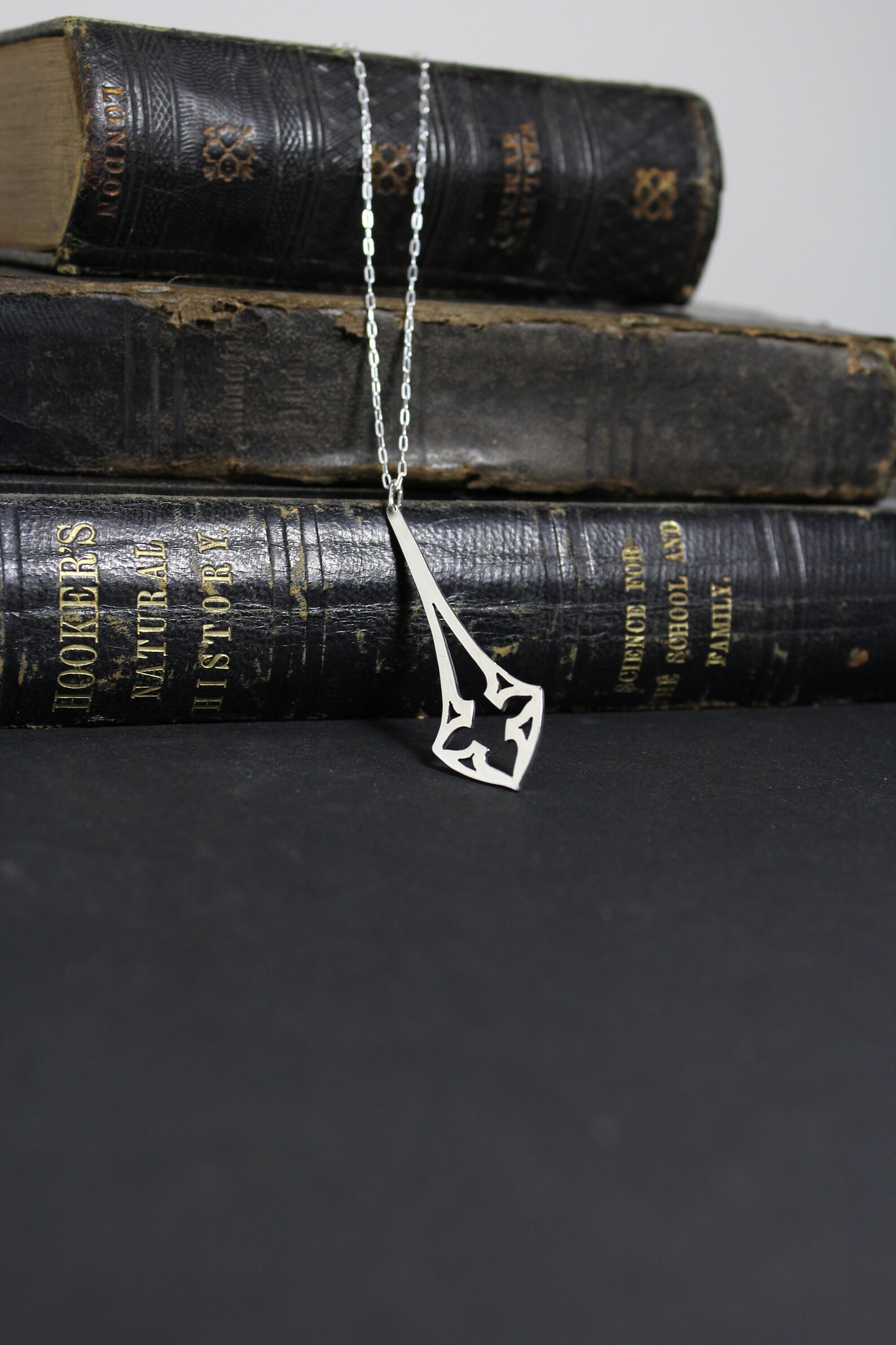 Gothic Cruciform Tracery Hand Cut Sterling Silver Necklace - Etsy