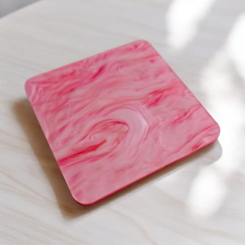 Acrylic Sheet / Bubblegum Marble Colour / 3mm Acrylic /pastel Acrylic ...