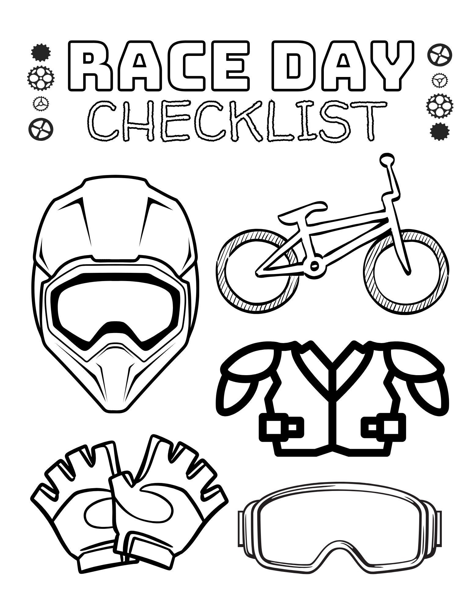 BMX Coloring Sheets - Etsy