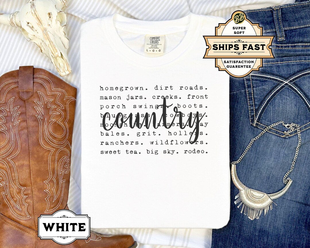 Country Life Shirt, Country Girl Shirt, Country Music Tee, Southern ...