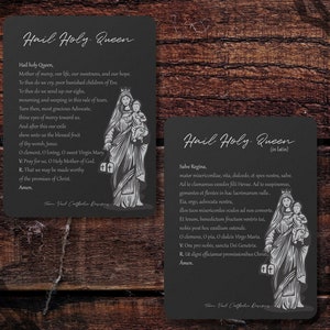 Pray the Holy Rosary Card 3x 6 Sacred Mysteries - Etsy