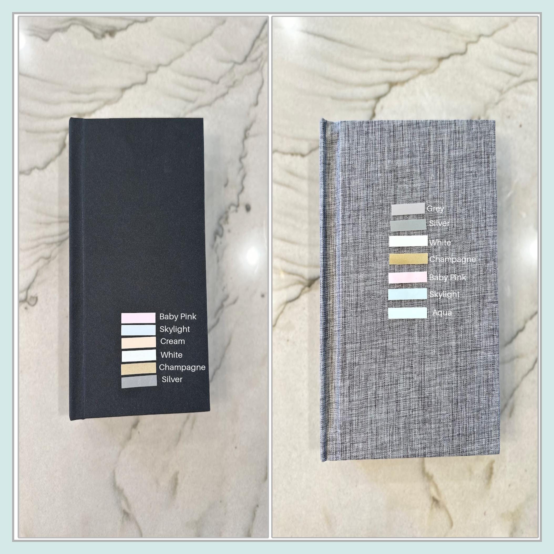 Baby Photo Album:personalized, Premium Linen, Cardstock Pages, Multiple ...