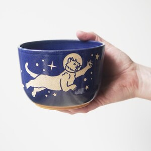 Astronaut Space Cats Bowl - Handmade Celestial Pottery - Etsy