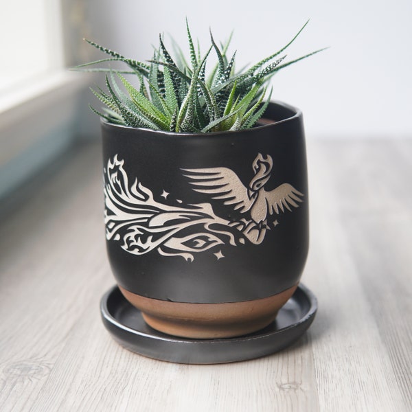 Phoenix Planter - Etsy