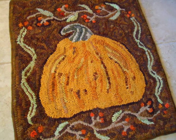 Pumpkin Rug Hooking Pattern and Rug Making Primer Directions - Etsy