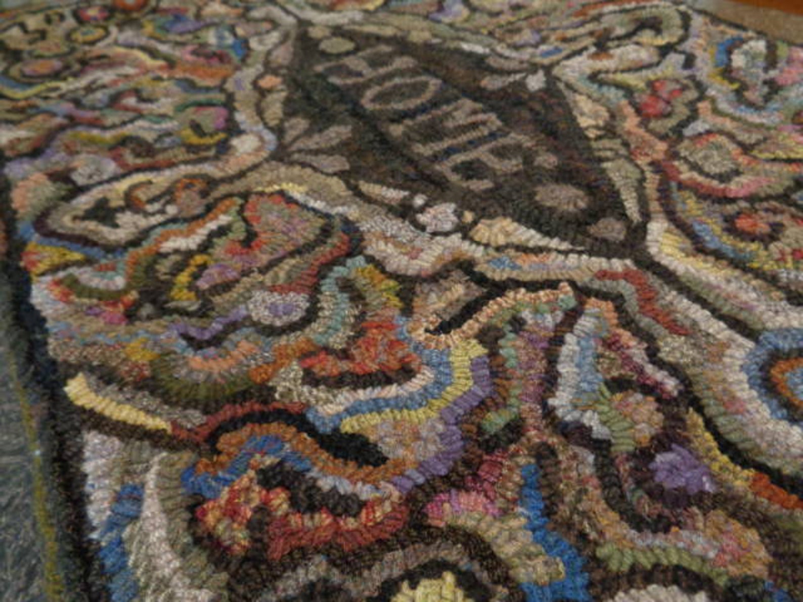 HOME Welcome Rug Hooking Hooked Pattern on Primitive Linen - Etsy