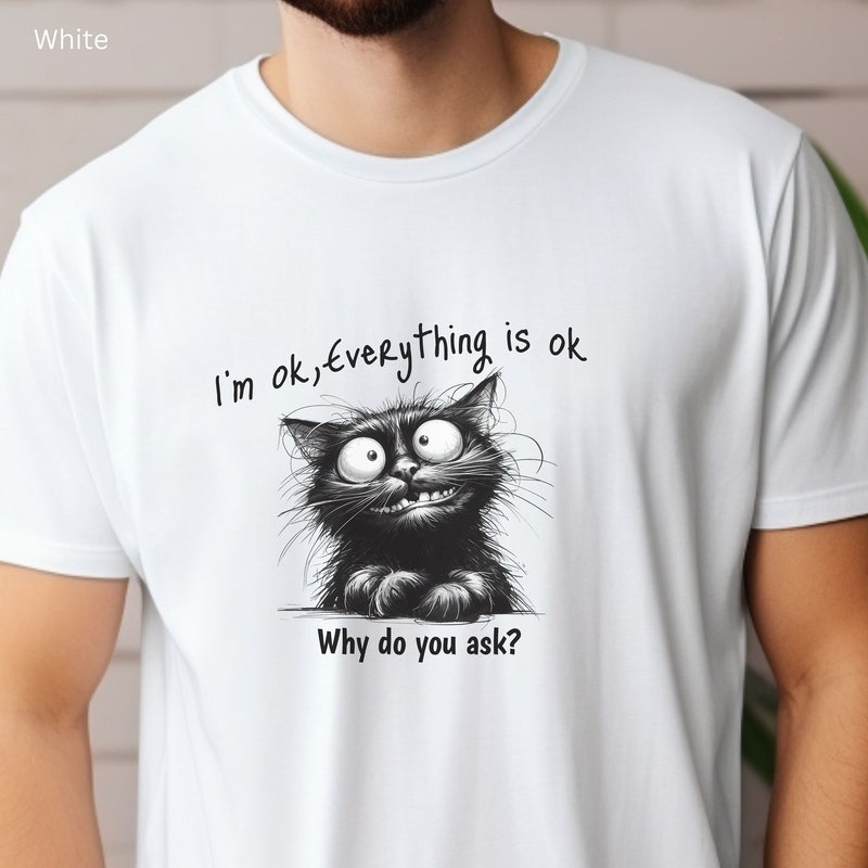 Funny Cat Shirt - Etsy