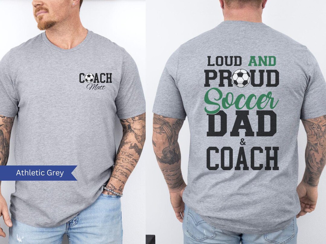 Personalized Soccer Coach Dad Shirt, Proud Soccer Dad, Christmas Gift ...