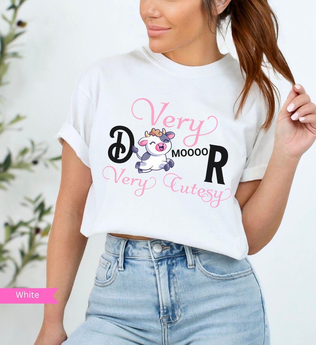 Very Demure Very Cutesy Comfort Colors Shirt, Cow Lover Gift, Gift for ...