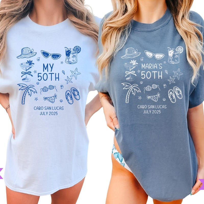 50th Birthday Doodles - Etsy