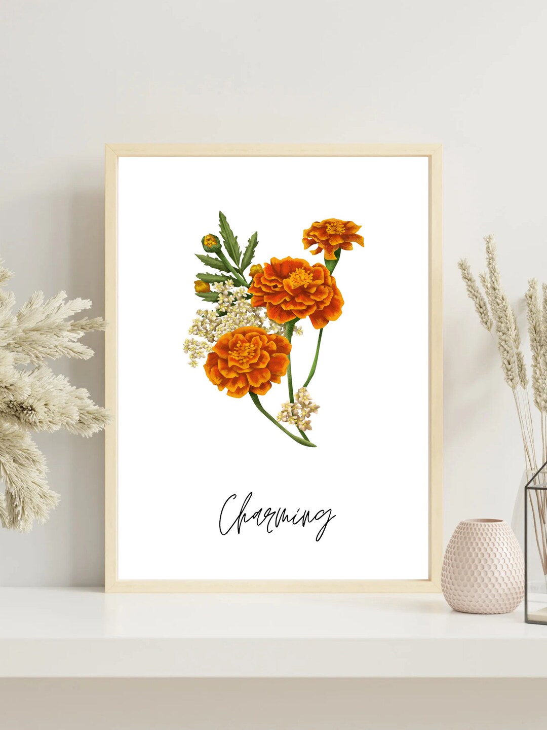 Birth Month Flower (october) Digital Print - Etsy