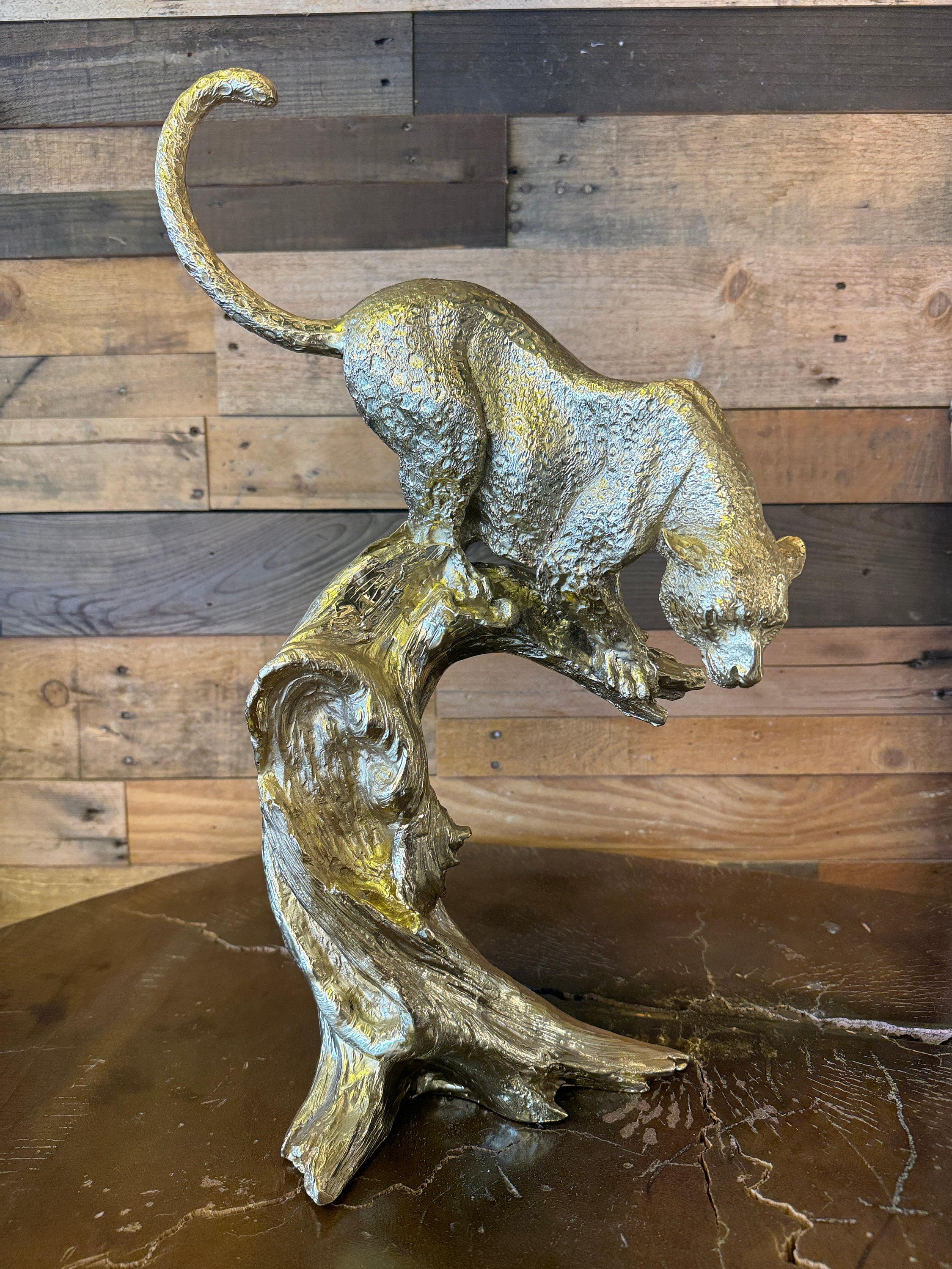 Handmade Bronze Cheetah Sculpture - Unique Wildlife Art Decor - Etsy