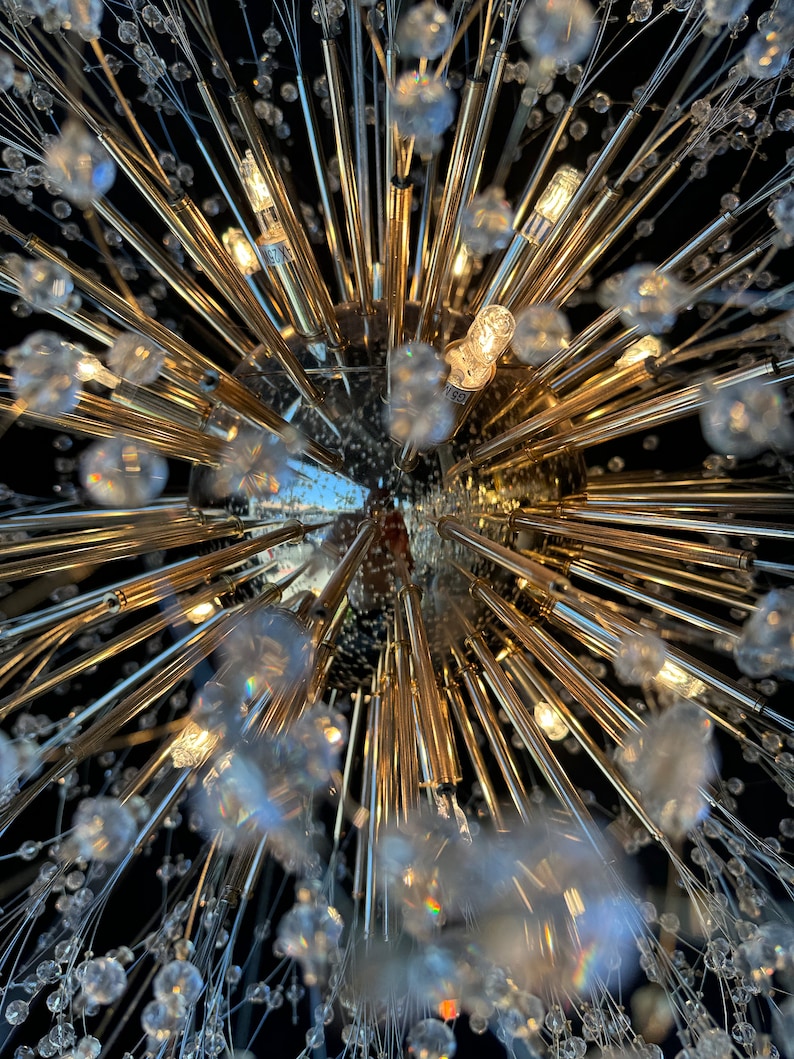Handcrafted Sputnik Chandelier - Vintage-inspired Mid-century Modern 16 ...