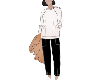 Style Arc AUS / Printed Sewing Pattern / Meg Raglan Tee | Etsy