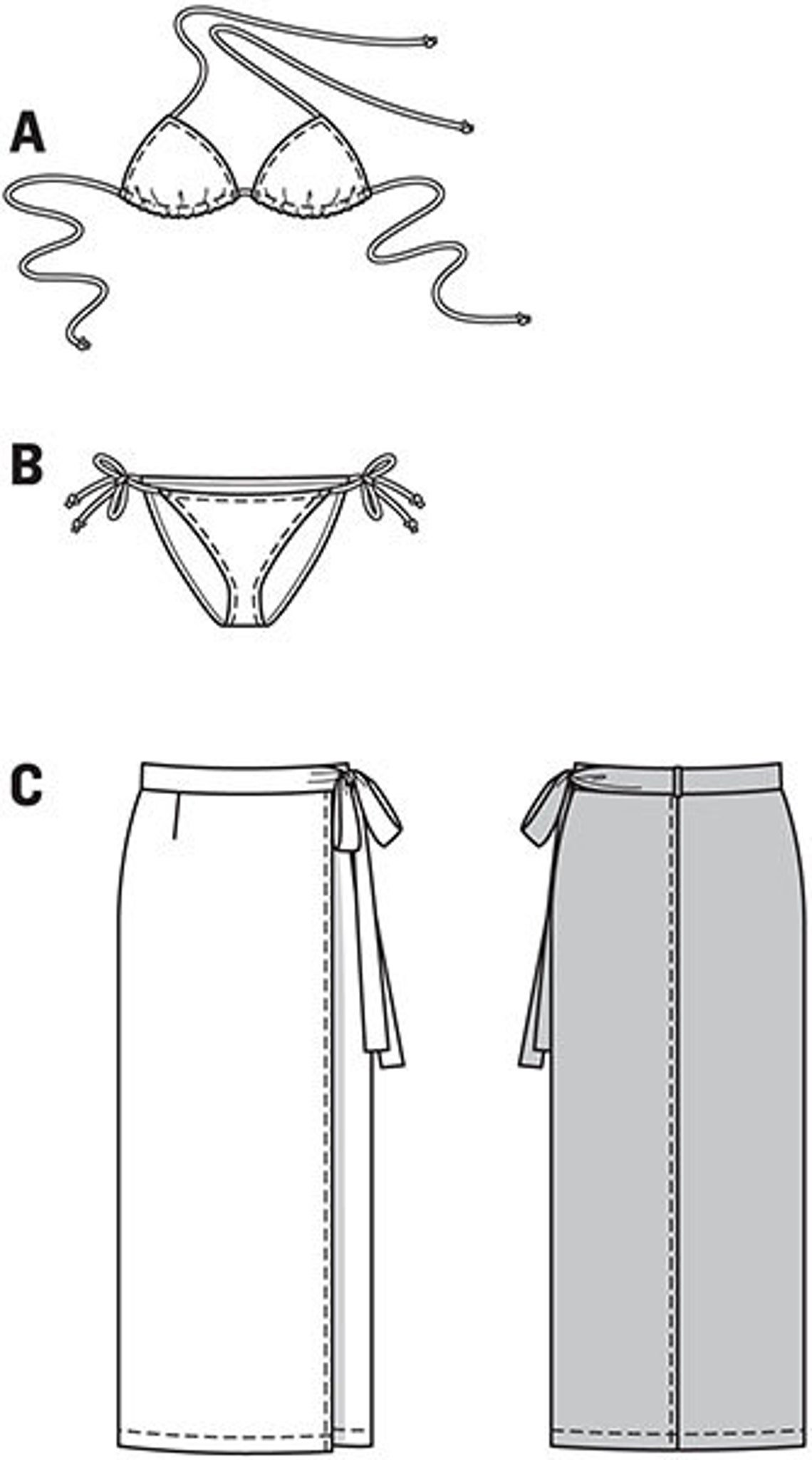 Burda Young Sewing PATTERN 7048 Beach Coordinates Sz | Etsy