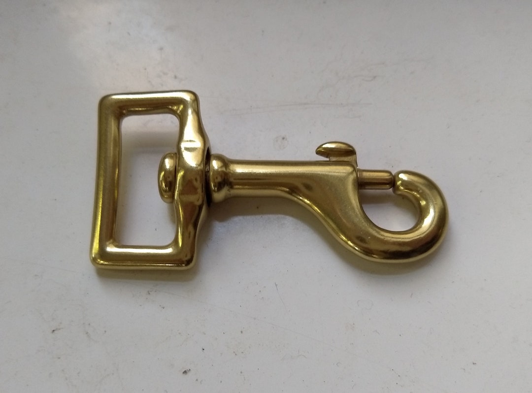 Brass Bolt Snap / 1 Inch Square Eye - Etsy