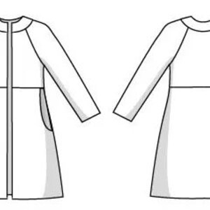 Sew Different / Printed Sewing Pattern / Long Line Jacket - Etsy