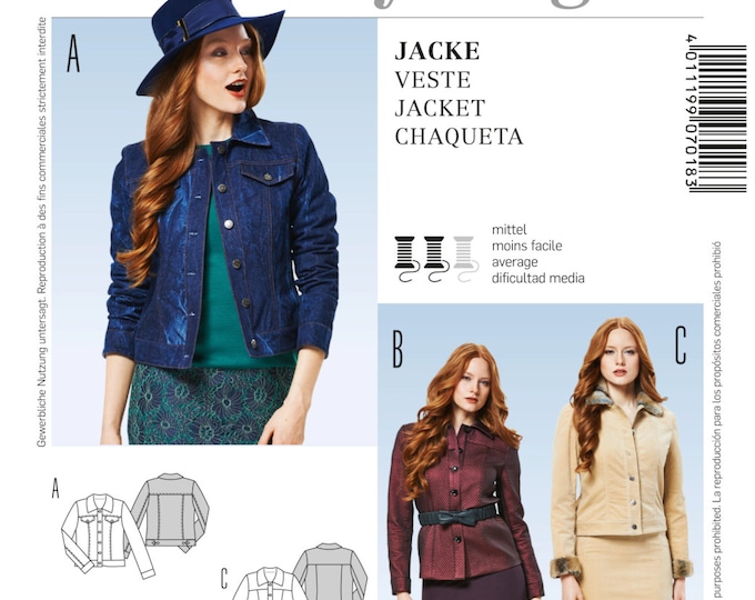 Burda Style Sewing PATTERN - 7018 - Women's Jacket - Sizes 6-18 - Etsy