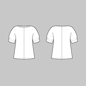 Assembly Line / Printed Sewing Pattern / Cuff Top - Etsy