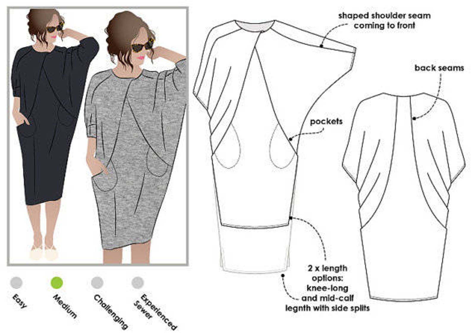 Style Arc AUS / Printed Sewing Pattern / Hedy Designer Dress - Etsy