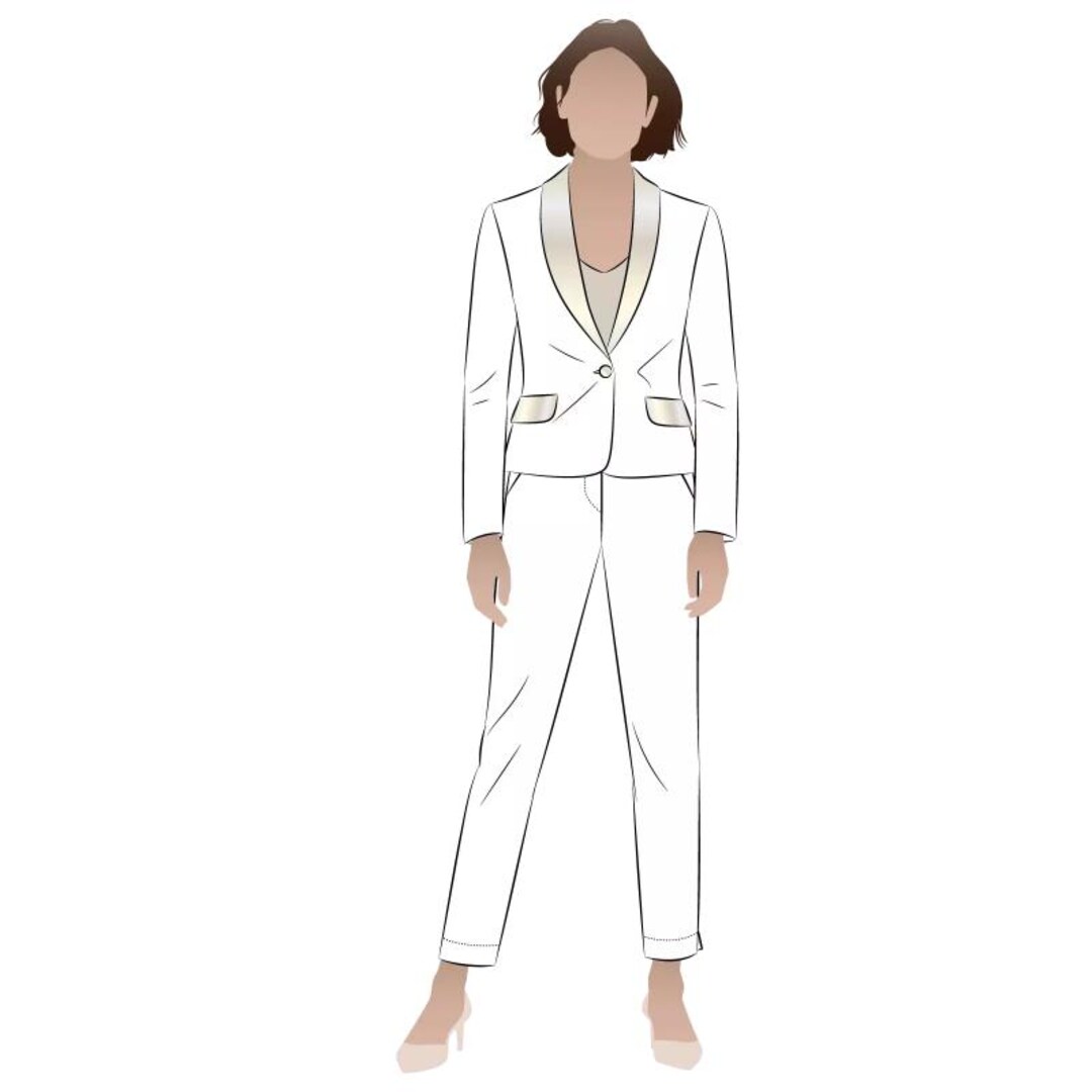 Style Arc / Printed Sewing Pattern / Bronnie Tuxedo Jacket - Etsy
