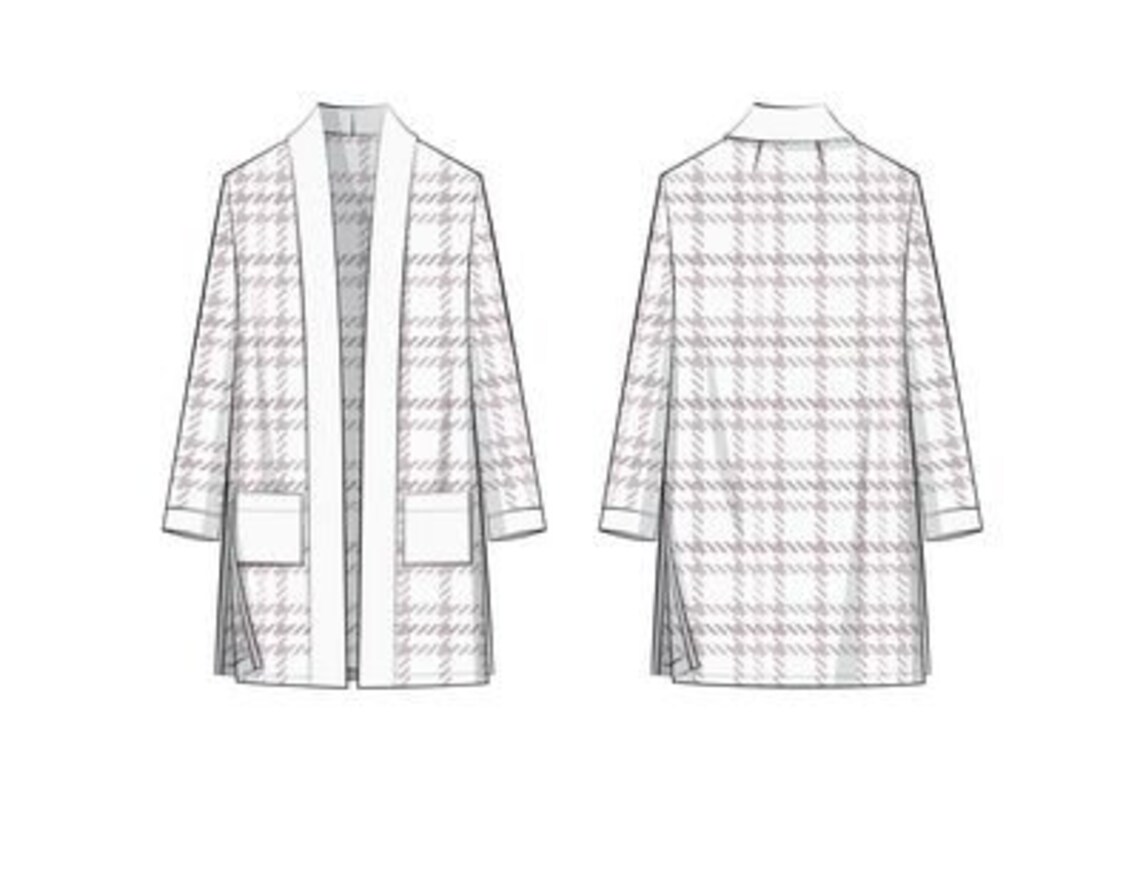 Sewing Workshop / Printed Sewing Pattern / Ikina Two Jacket - Etsy