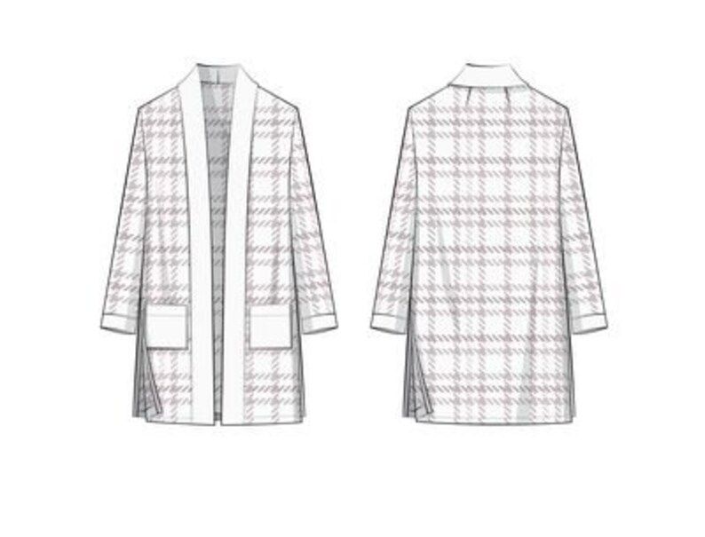 Sewing Workshop / Printed Sewing Pattern / Ikina Two Jacket - Etsy