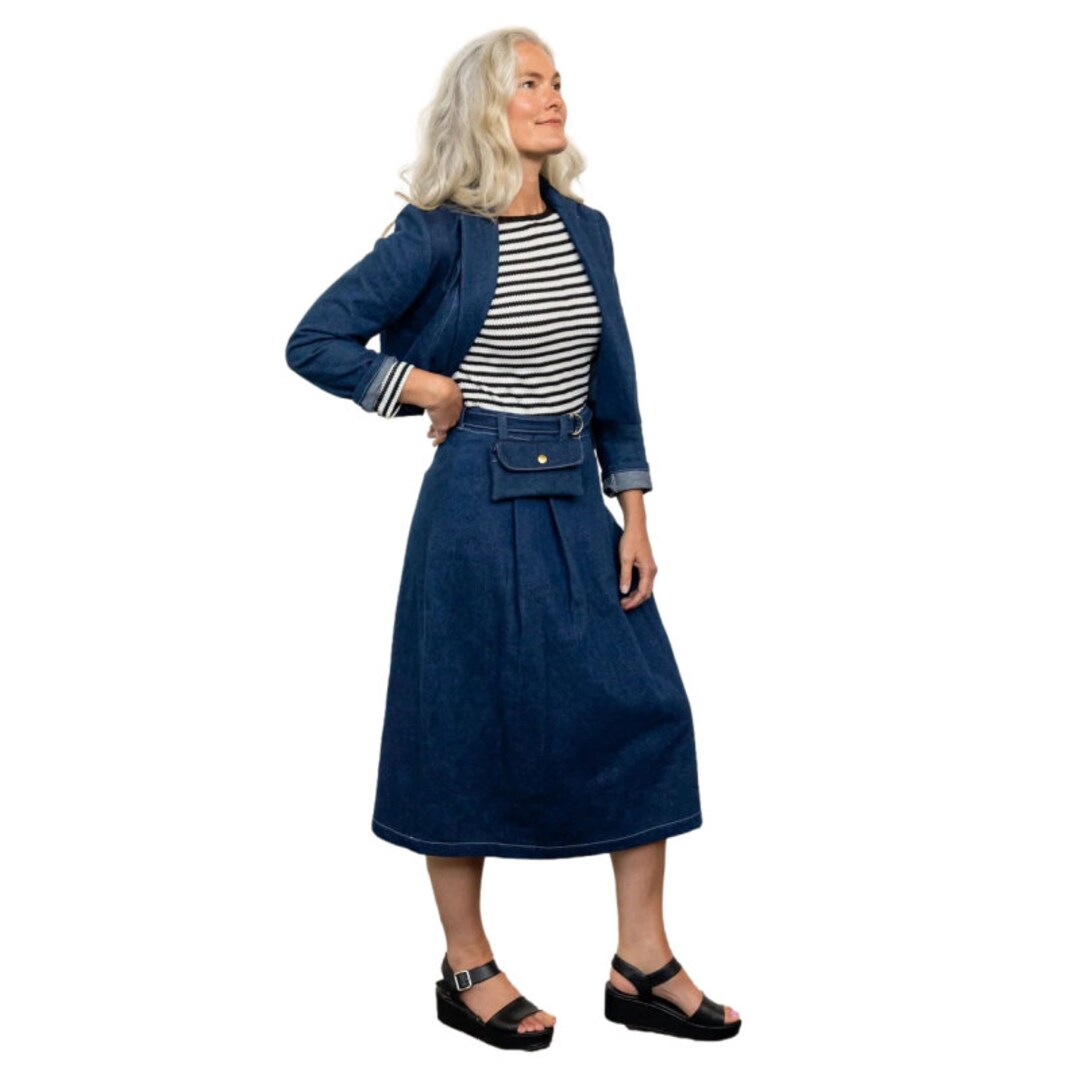 Friday Pattern Co / Printed Sewing Pattern / Bernadette Skirt - Etsy